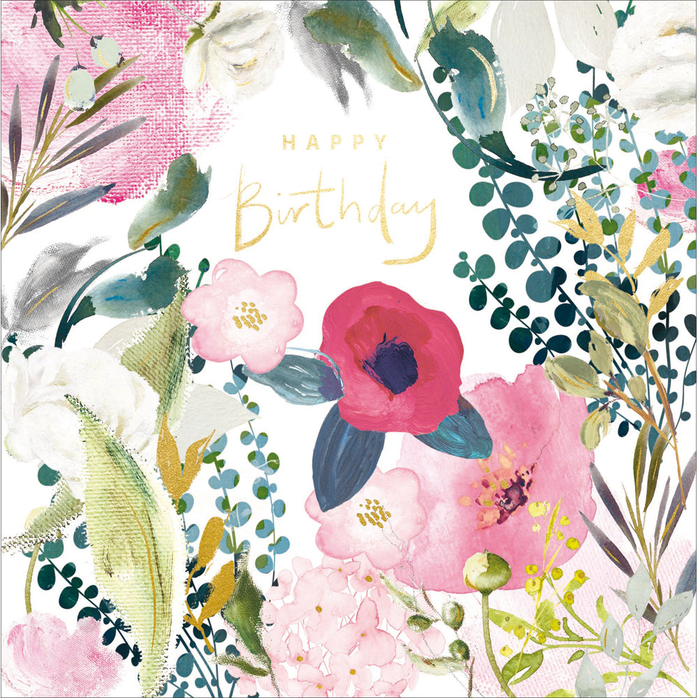 Vibrant Flowers Birthday Card – Zo&Co
