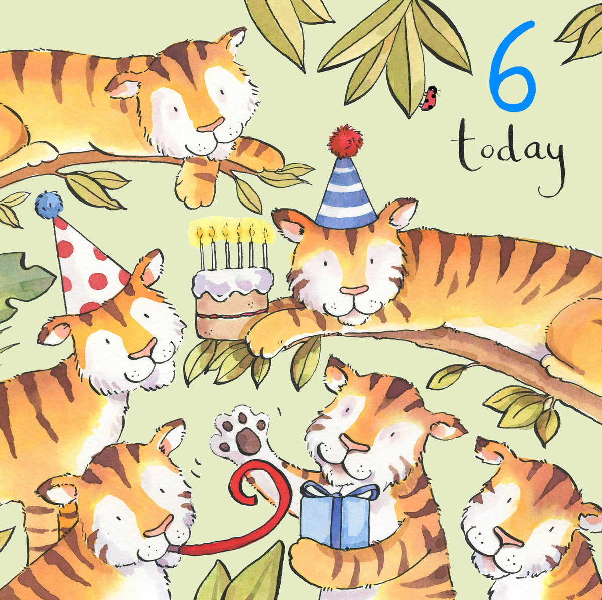Tiger 6th Birthday Card – Zo&Co
