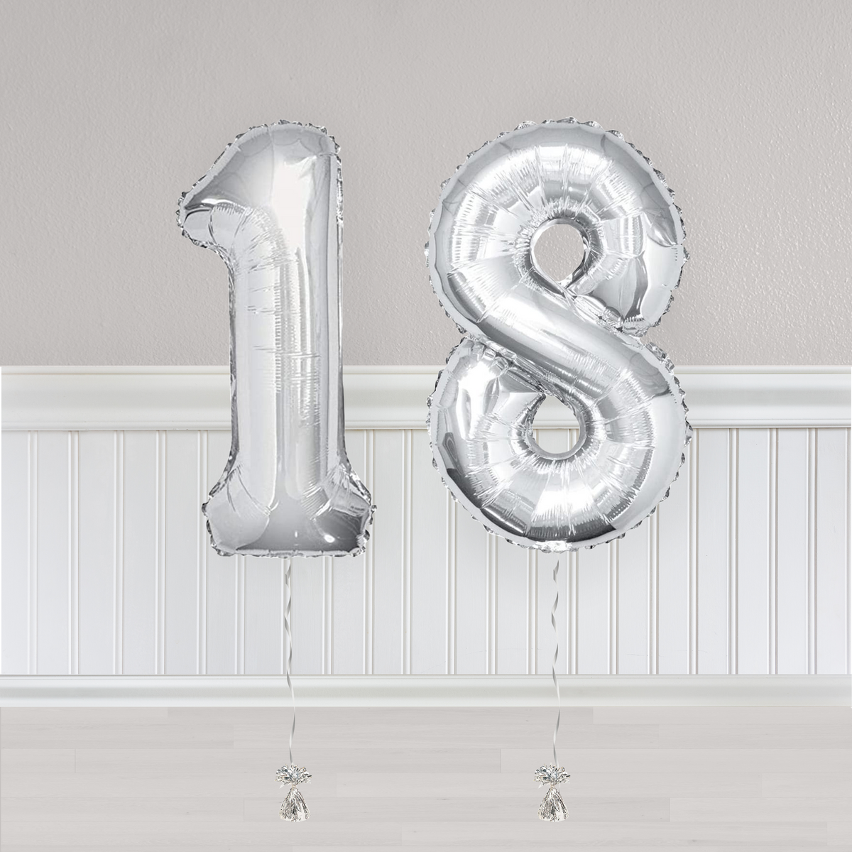 Silver Number Balloons – Zo&Co