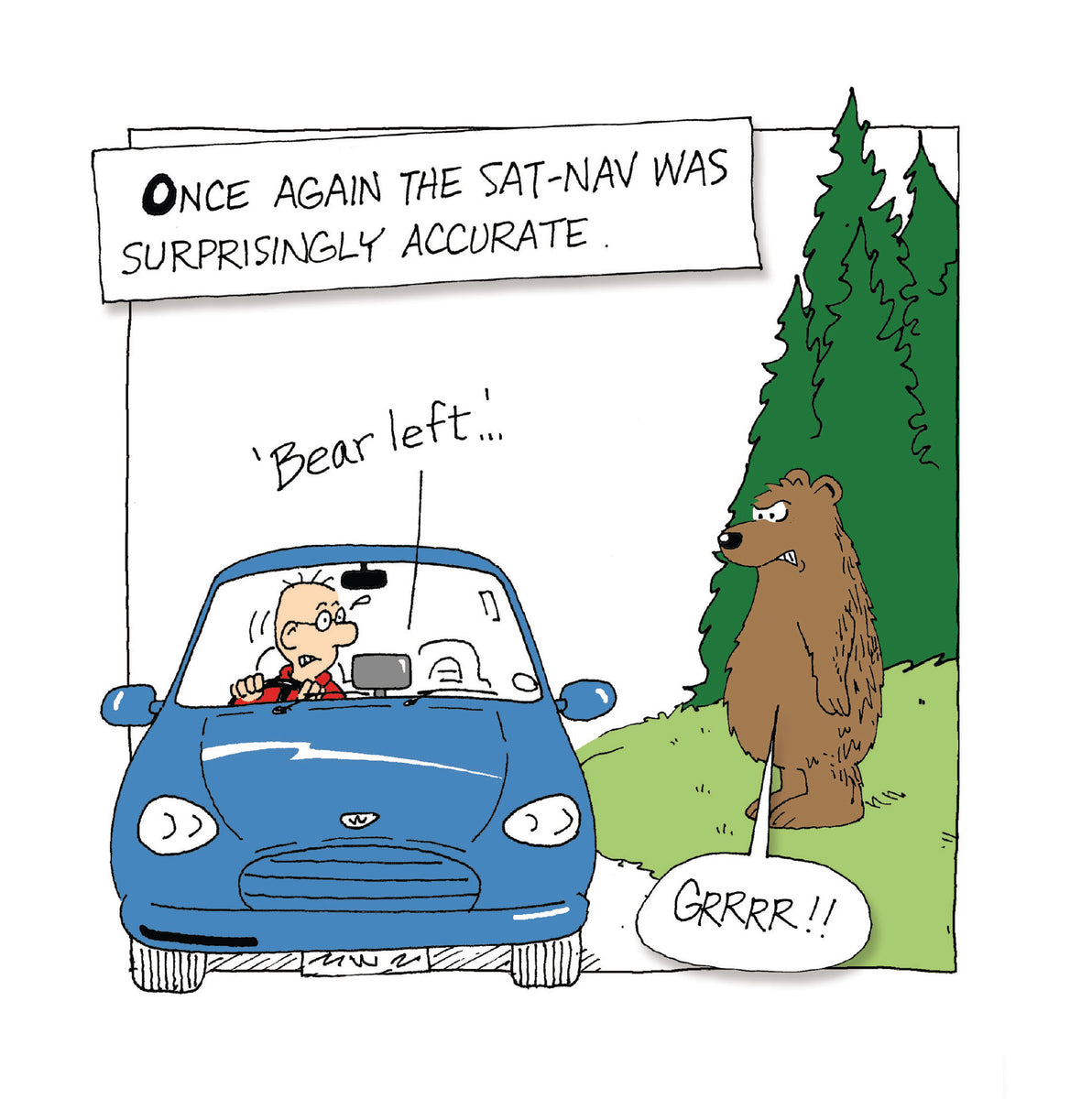 Norbert in the car Birthday Card – Zo&Co